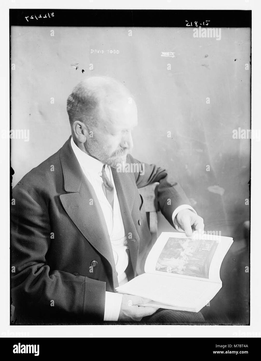 Portrait of David Todd, possibly a historical figure or notable ...