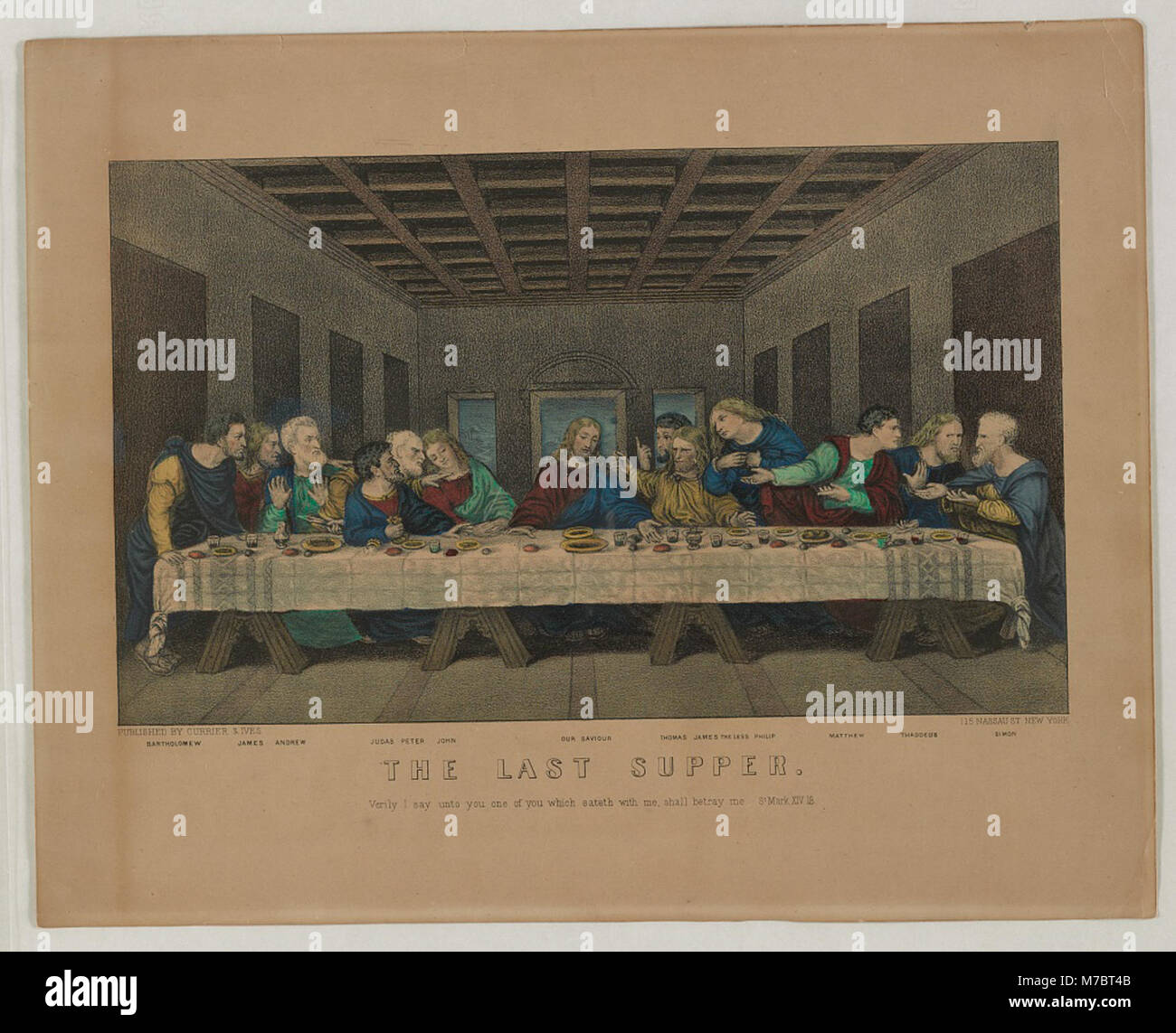 Depiction of the Last Supper, an iconic moment in Christian theology ...