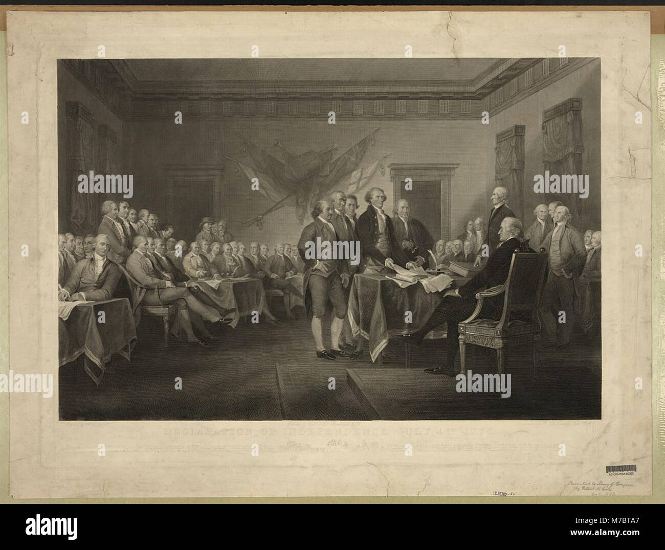 Signing of the declaration of independence hi-res stock photography and ...