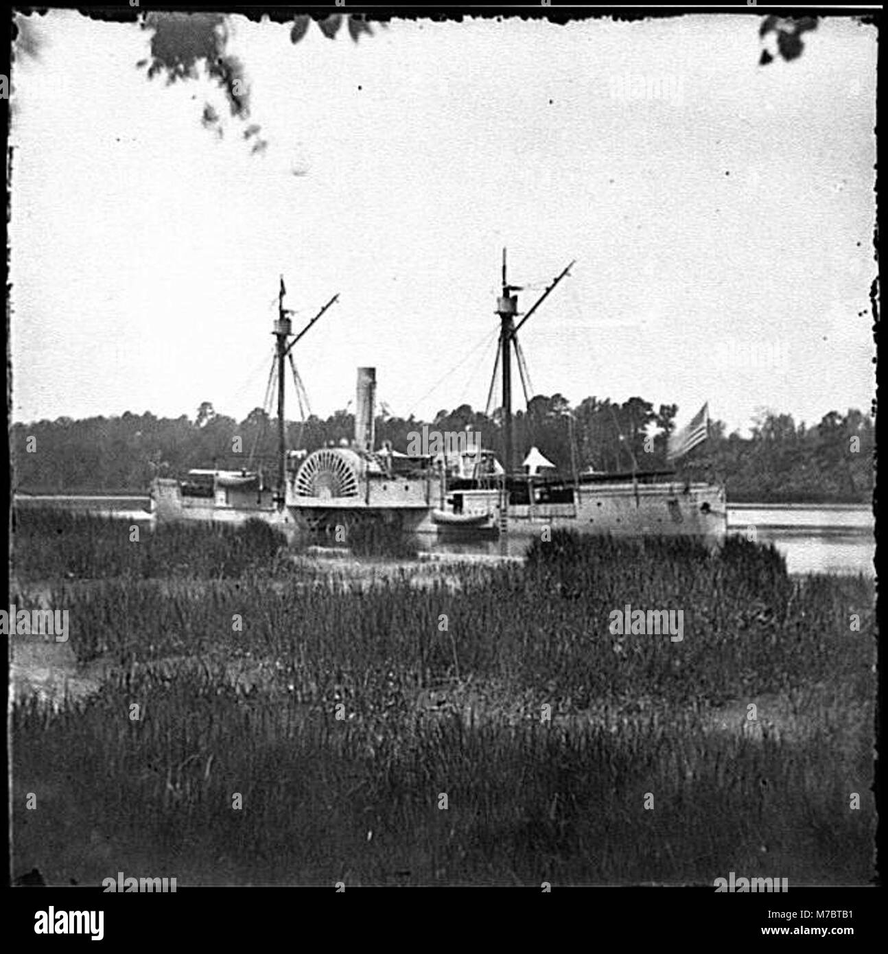 Photograph of the U.S. gunboat Mendota, in service during the Civil War ...