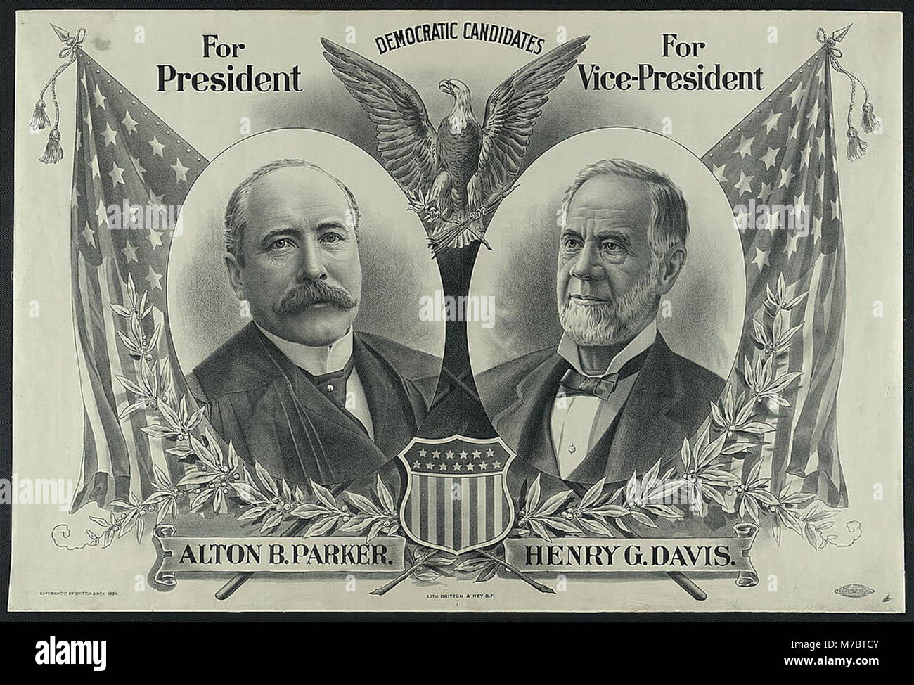 This image represents the Democratic candidates for the 1904 U.S ...
