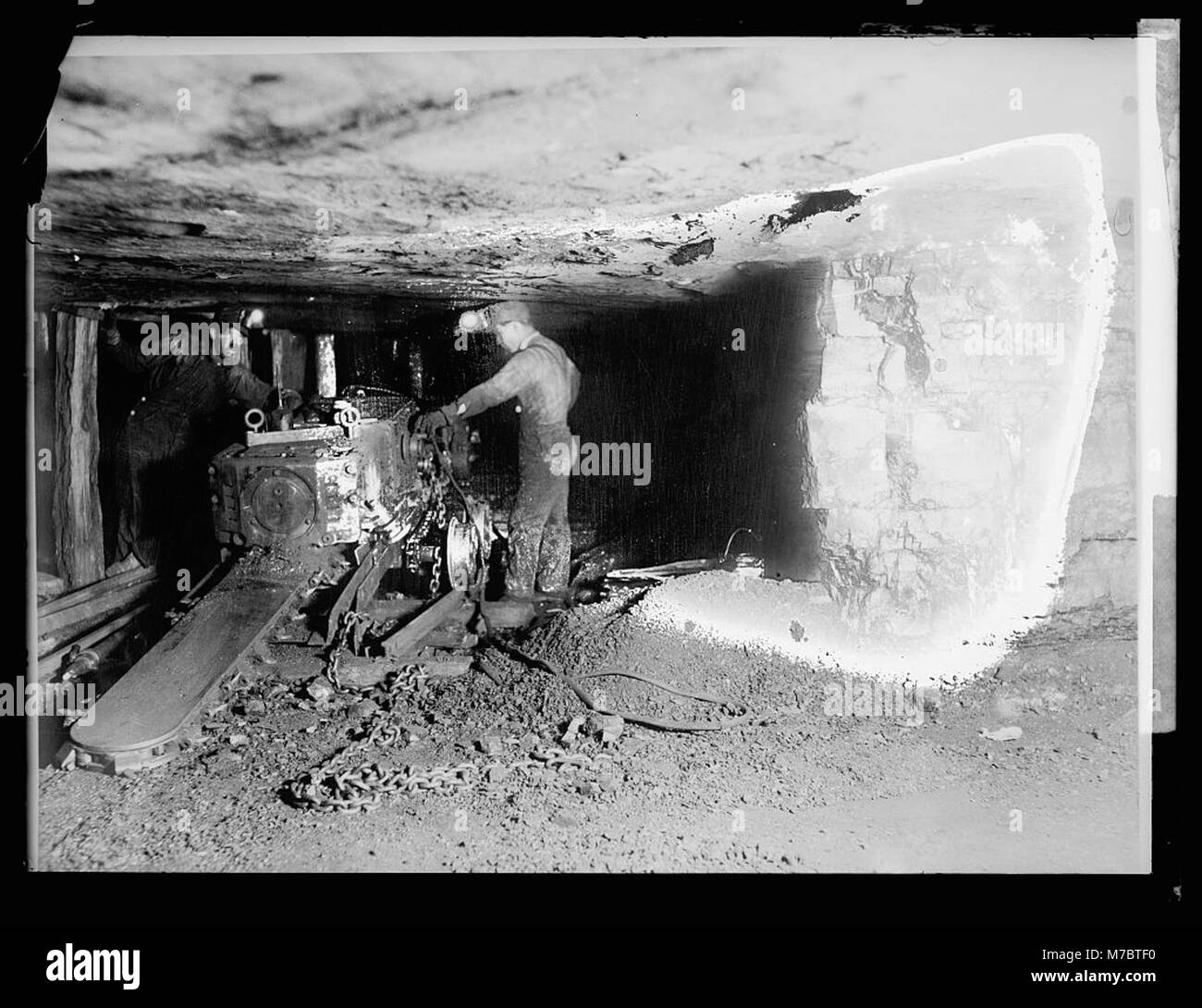 Photograph documenting the coal mining industry, focusing on the ...