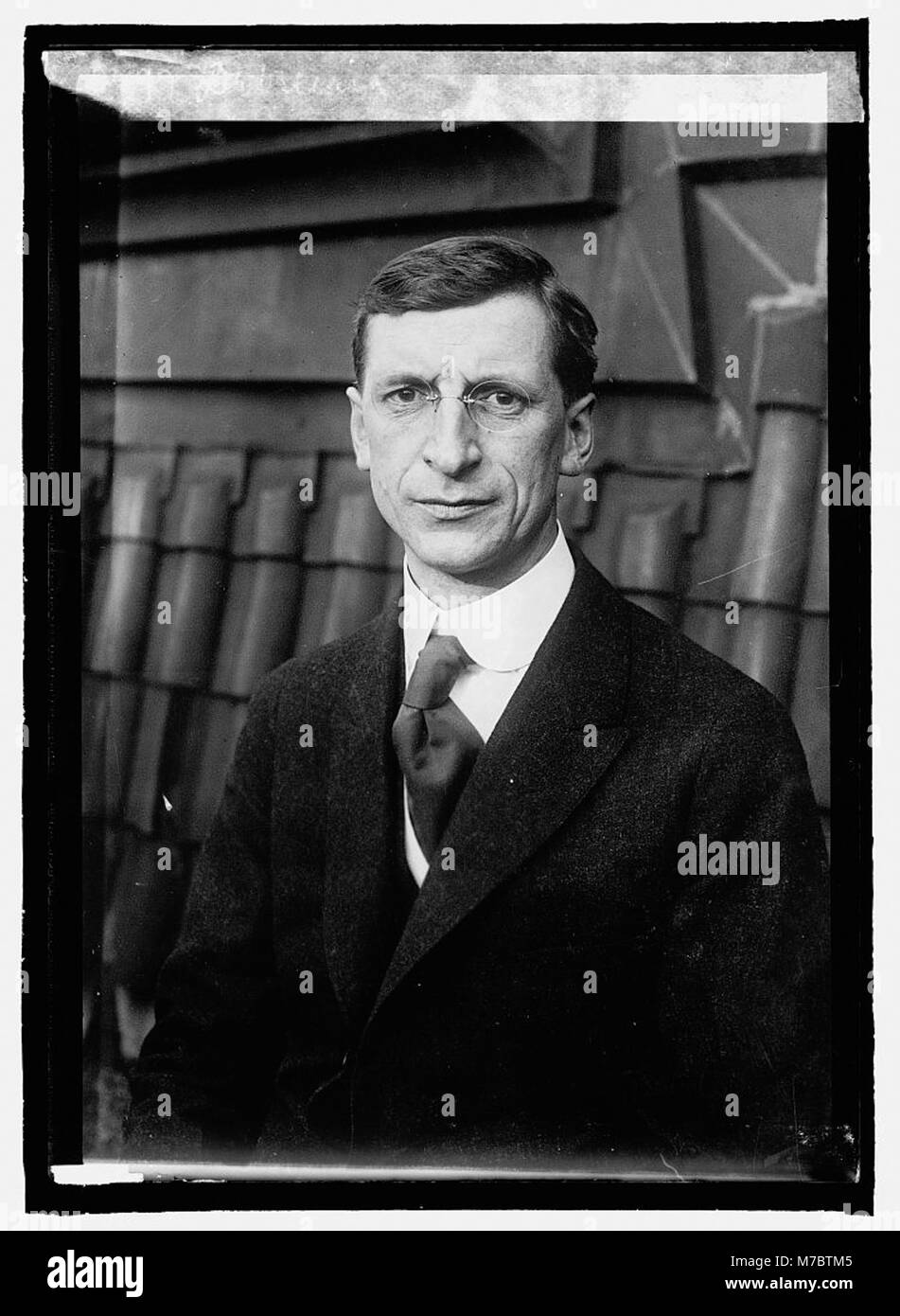 A photograph of Éamon de Valera, the Irish political leader, captured ...