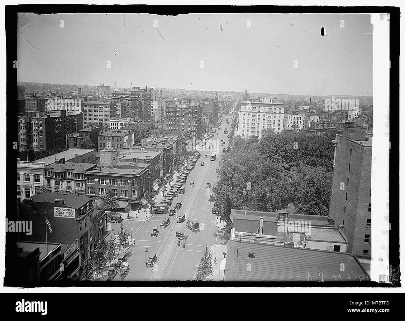 A historical photograph taken from 14th and H Streets in Washington, D ...