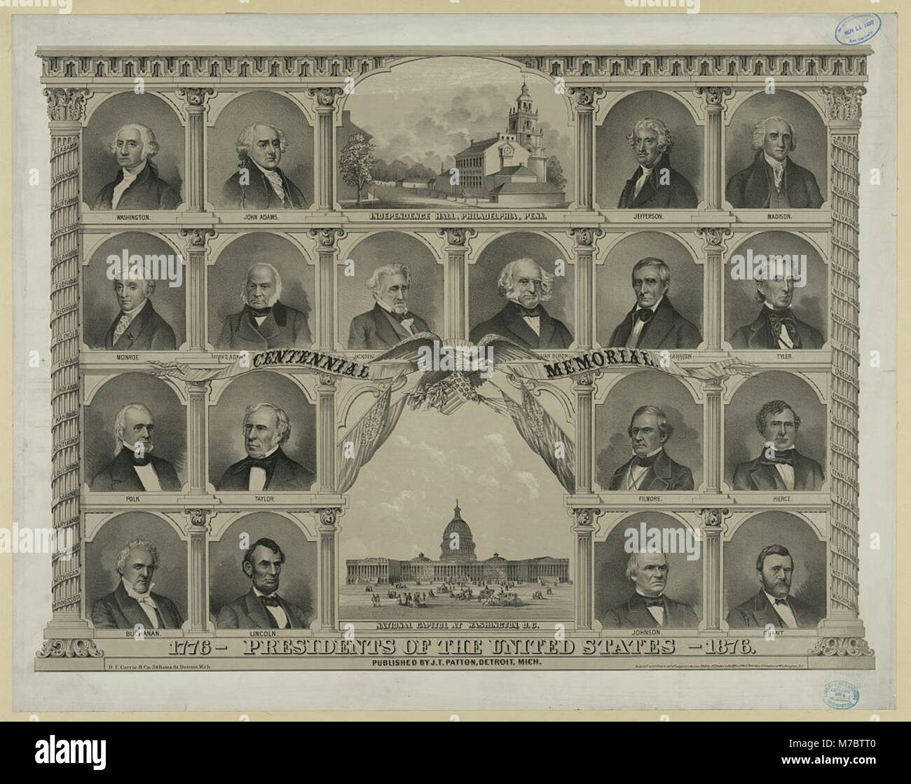 American presidents illustration hi-res stock photography and images ...