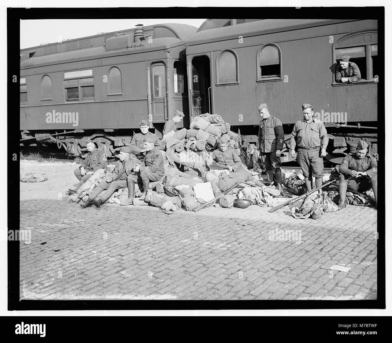 World war one u s soldiers Black and White Stock Photos & Images - Alamy