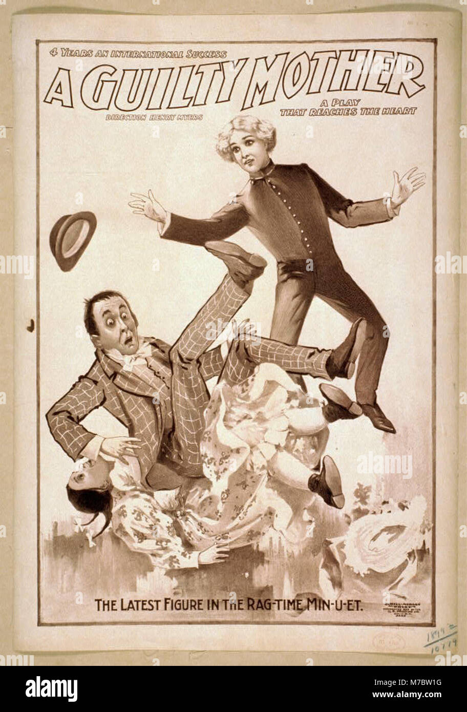 This image references the success of the play 'A Guilty Mother,' which ...