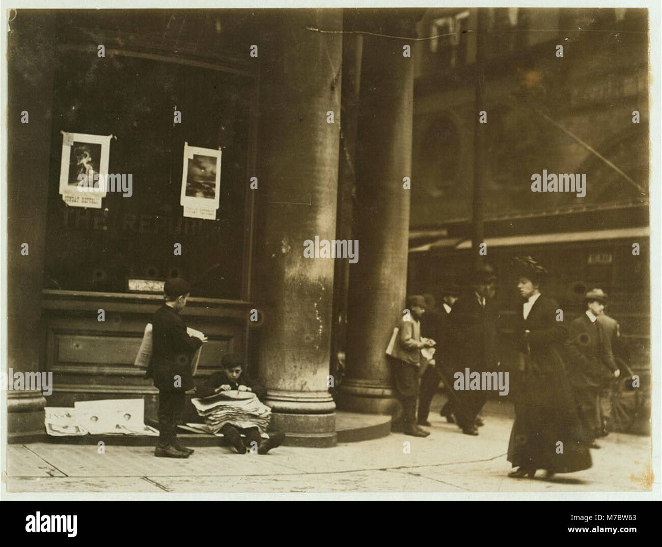 A historical photograph of 7th & Olive Streets on a Saturday afternoon ...