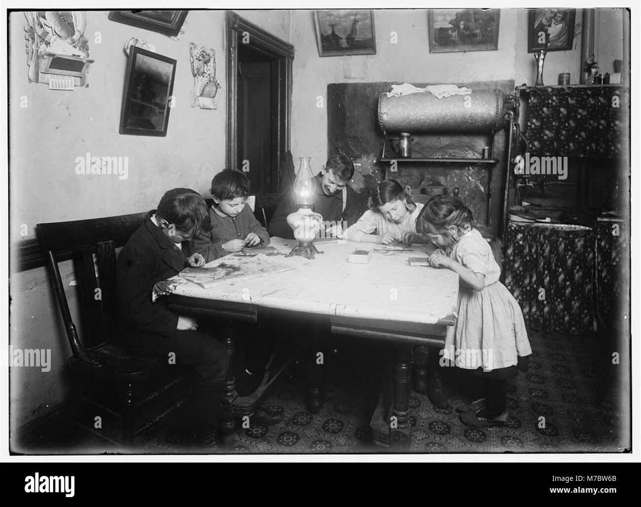 The Farrell family, photographed at their home on Eleventh Street in ...