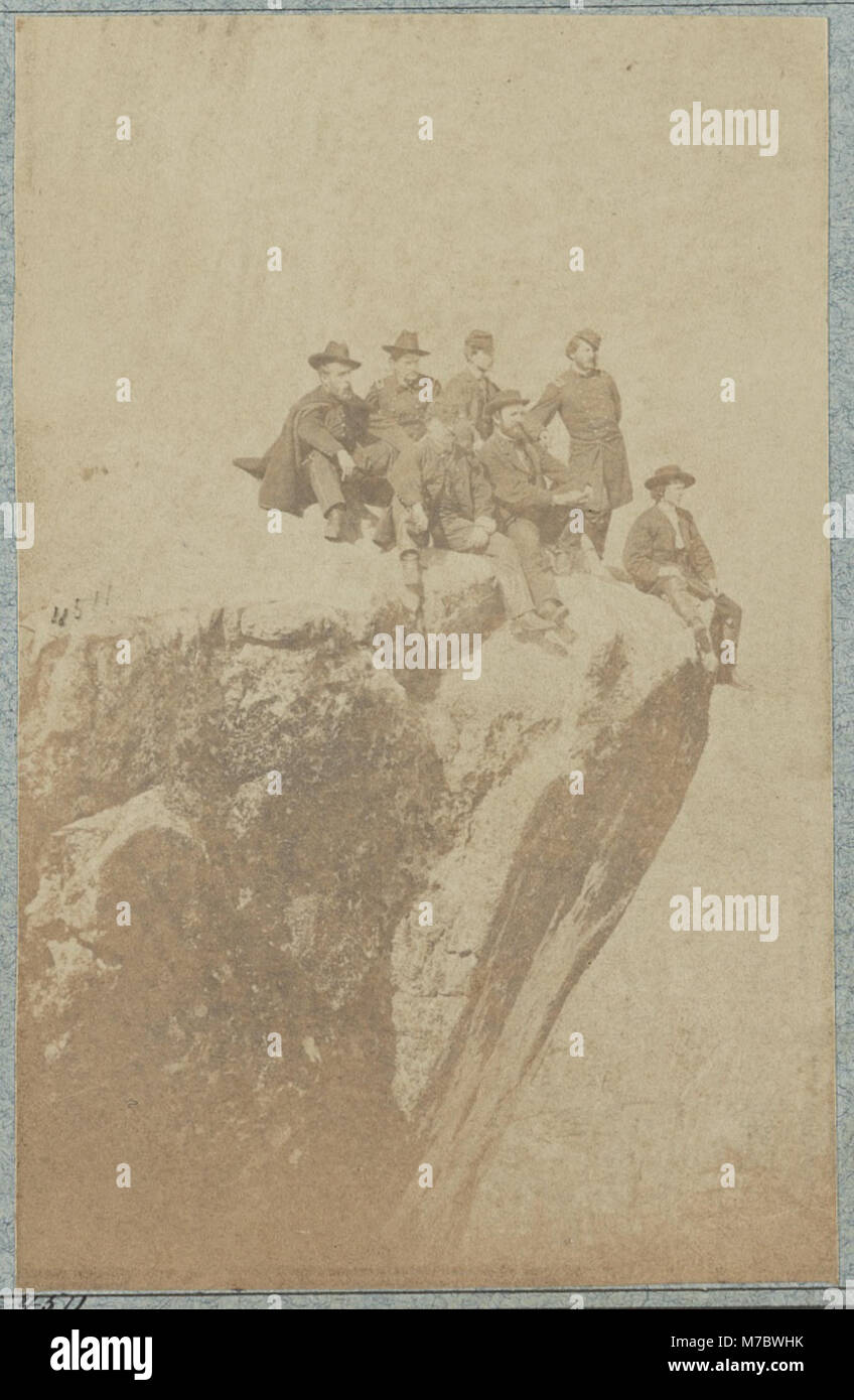 A group of officers is captured in an image taken on Lookout Mountain ...