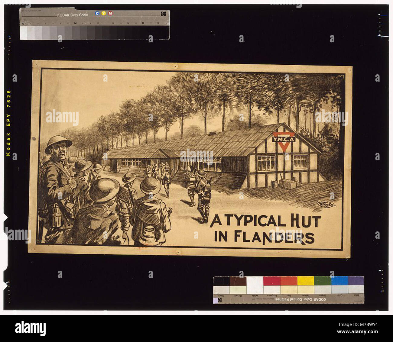 A depiction of a typical hut in Flanders, photographed by Edgar Wright ...