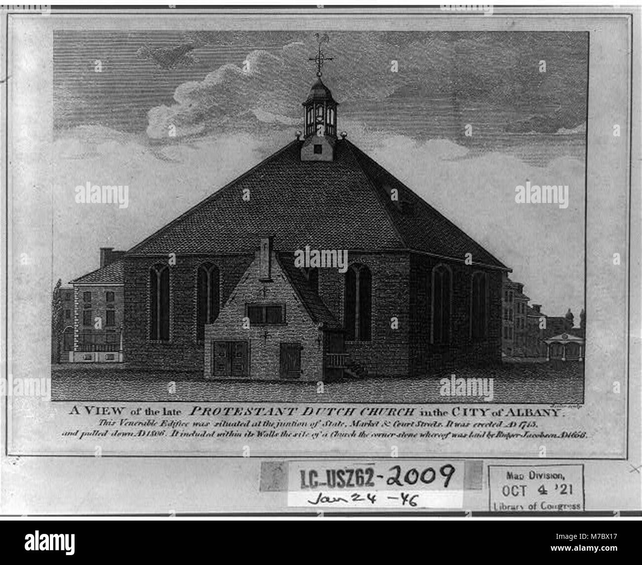 This photograph provides a view of the Protestant Dutch Church in ...