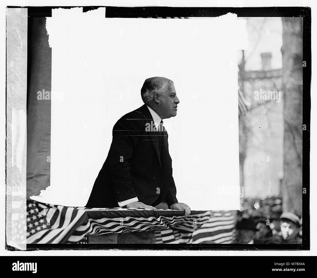 A portrait of A. Mitchell Palmer, a U.S. Attorney General known for his ...