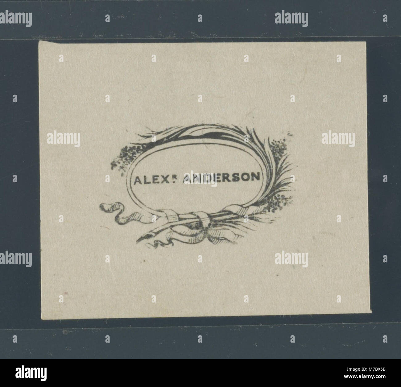 Portrait of Alexander Anderson, notable for contributions in ...