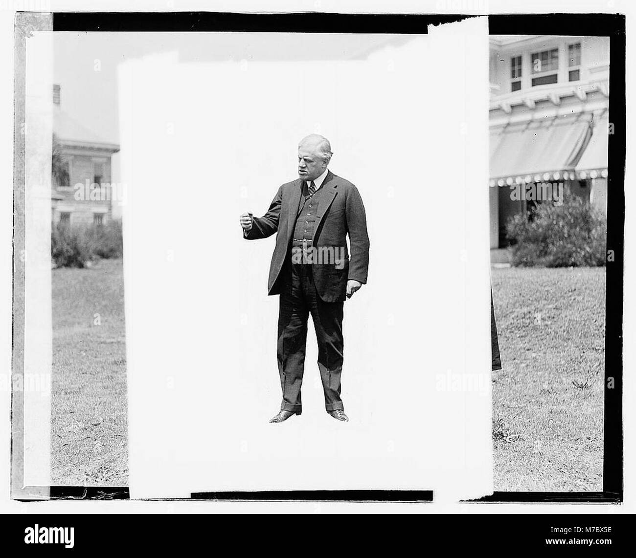 A portrait of A. Mitchell Palmer, U.S. Attorney General from 1919 to ...