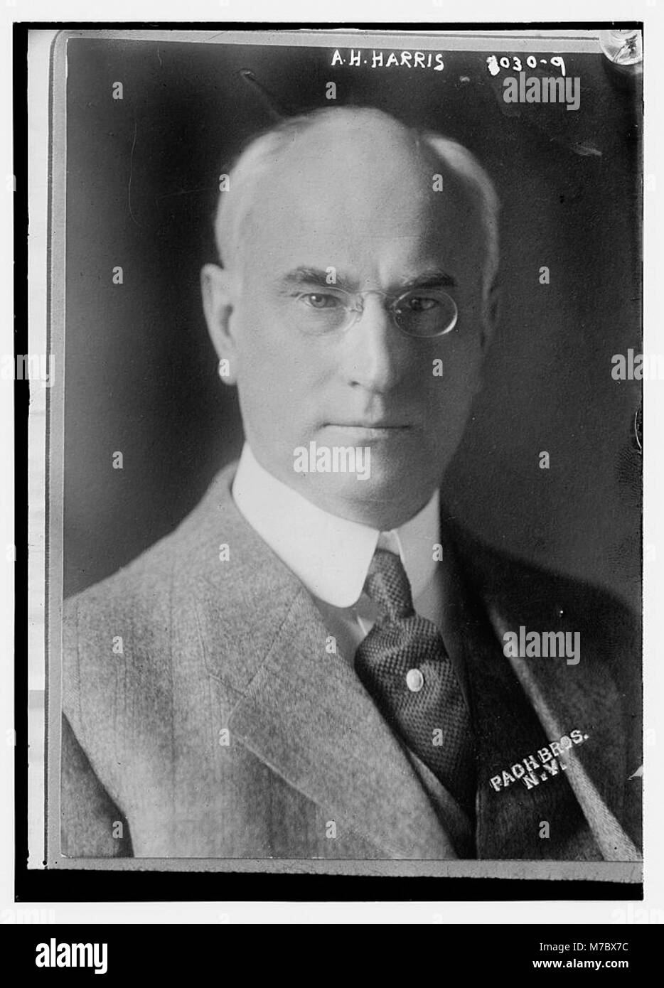 A photograph by A.H. Harris, taken by Pach Bros., a renowned New York ...
