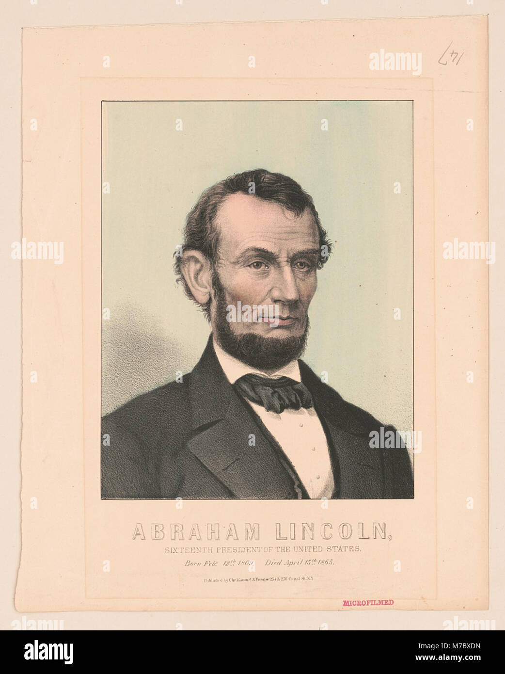 Abraham Lincoln, sixteenth president of the United States - born Feby ...