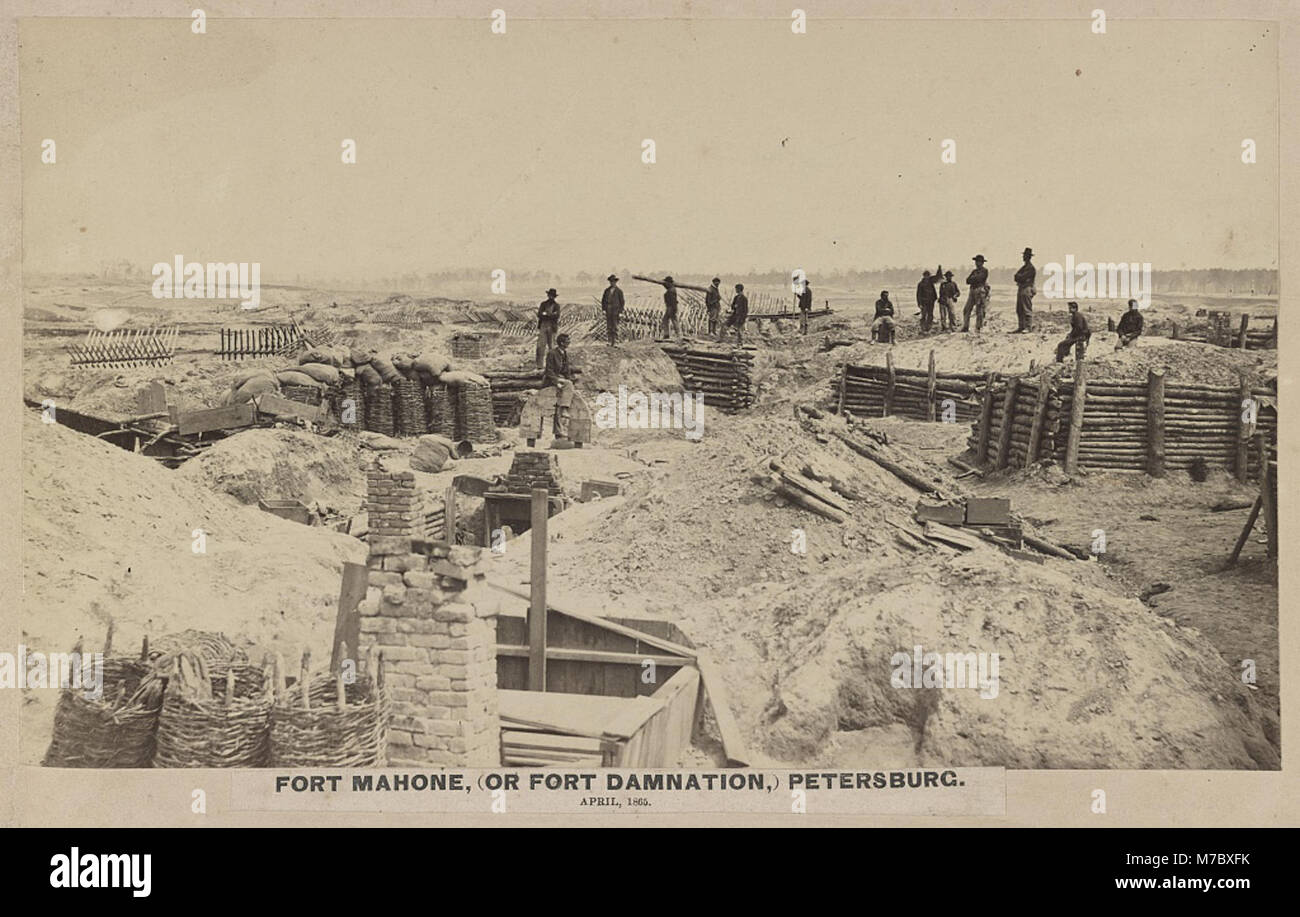 Fort Mahone, also known as Fort Damnation, located in Petersburg ...