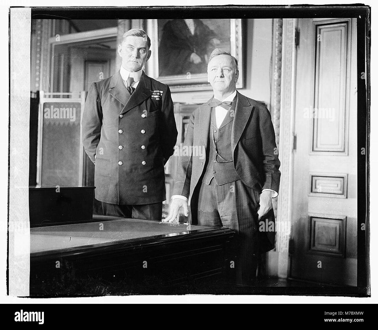 A photograph of Admiral Napier and Secretary Daniels, key figures in ...