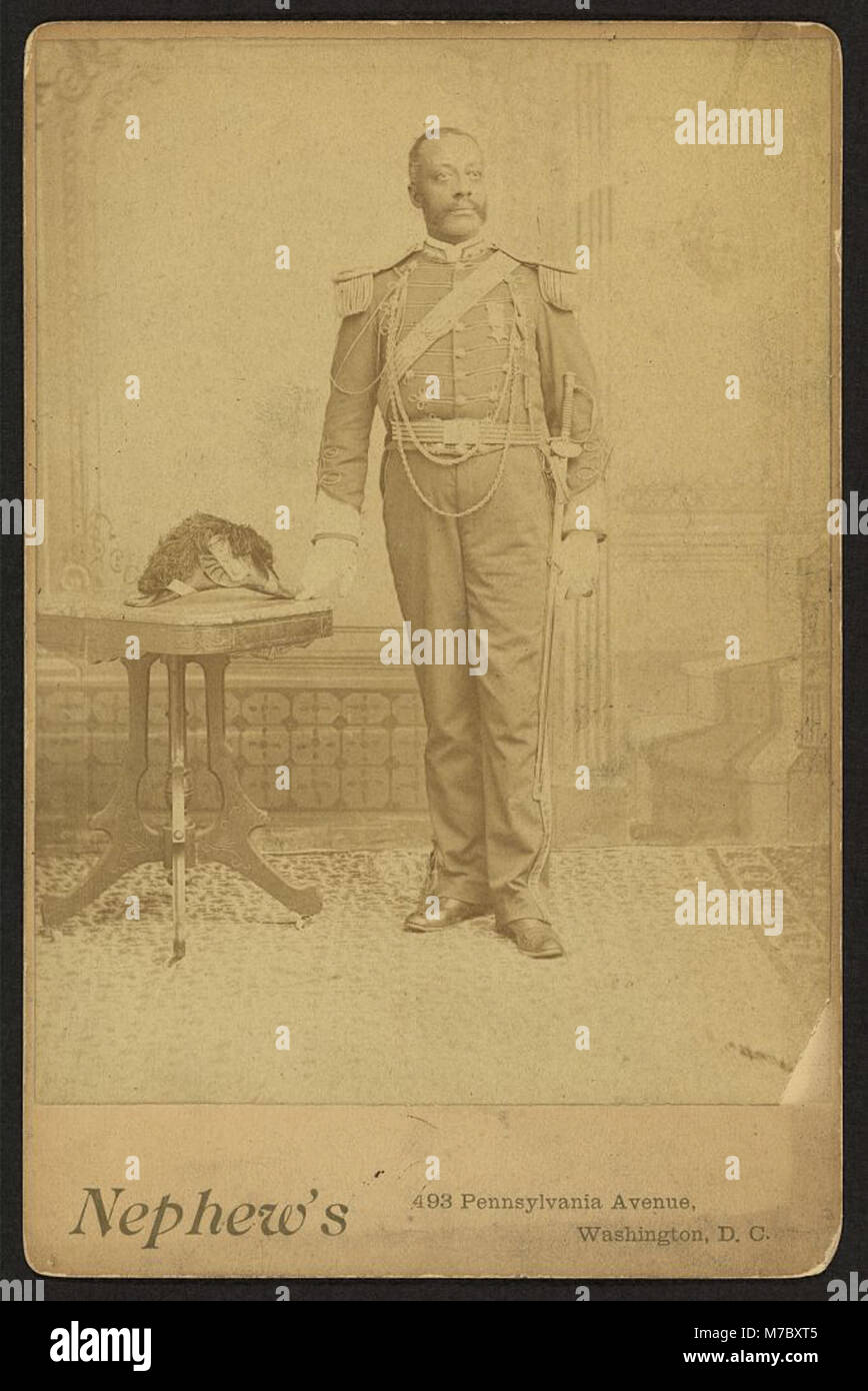 This full-length portrait features an African American soldier proudly ...