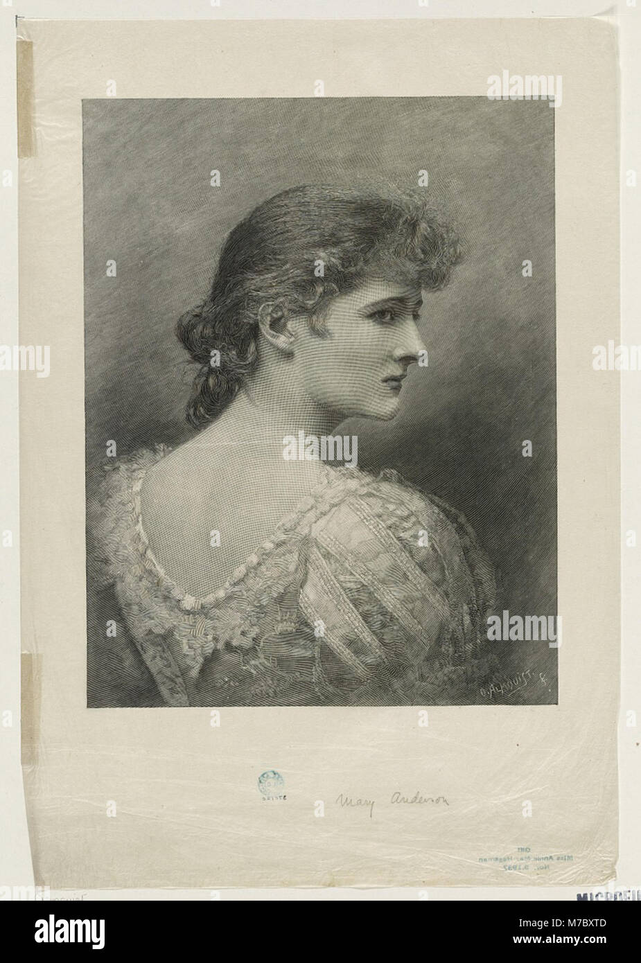 Portrait of mary anderson hi-res stock photography and images - Alamy