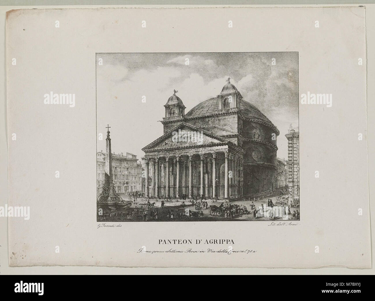 A photograph of the Pantheon of Agrippa in Rome, showcasing its ancient ...