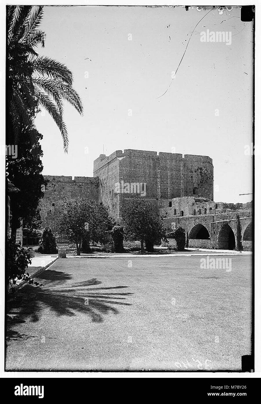 The Crusader Castle in Akka (also known as Acre or Accho) is depicted ...