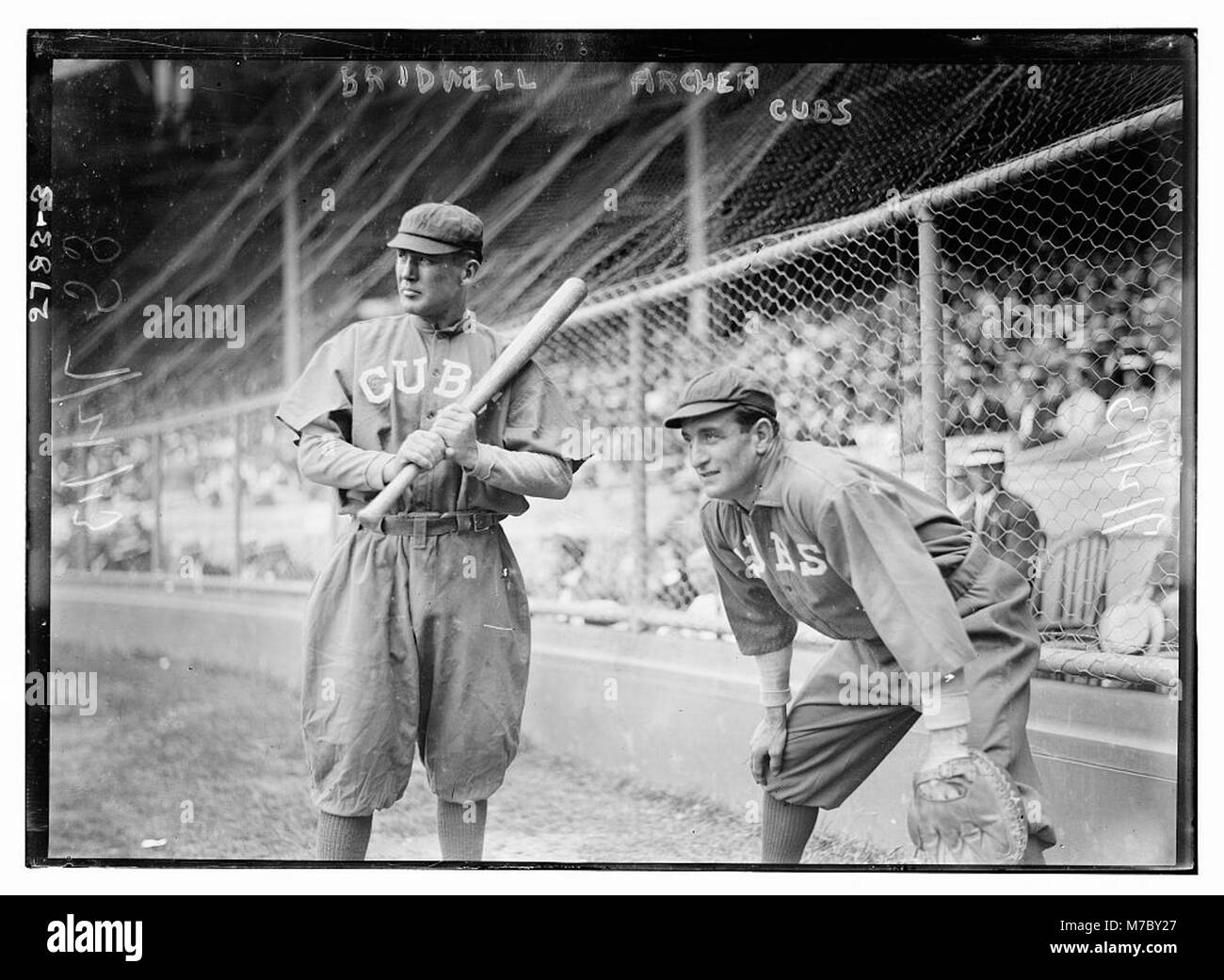Photograph of baseball players Al Bridwell and Jimmy Archer from the ...