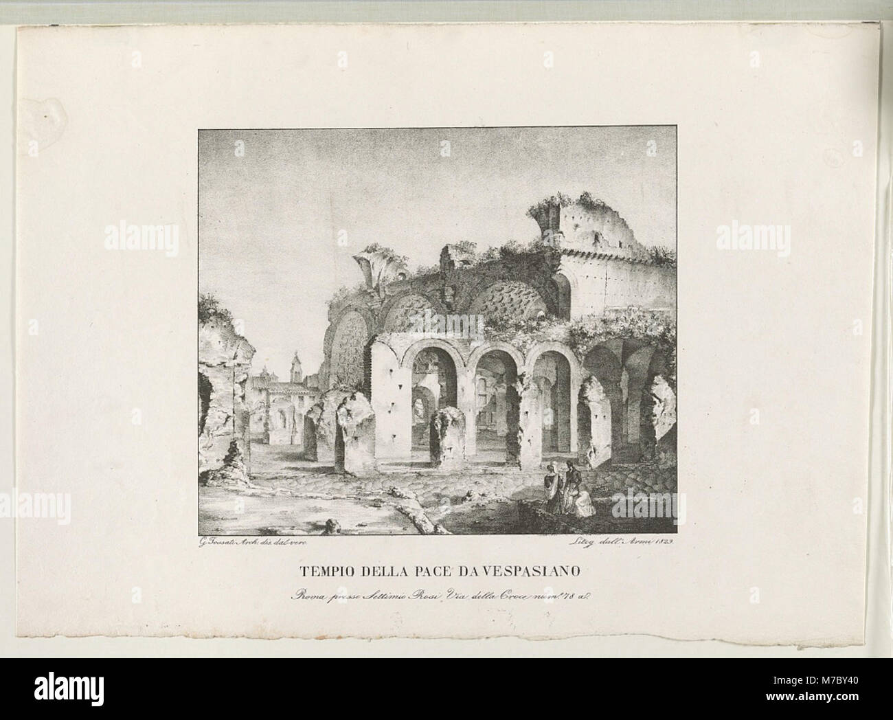 A photograph of the Temple of Peace (Tempio della Pace) by Vespasian ...