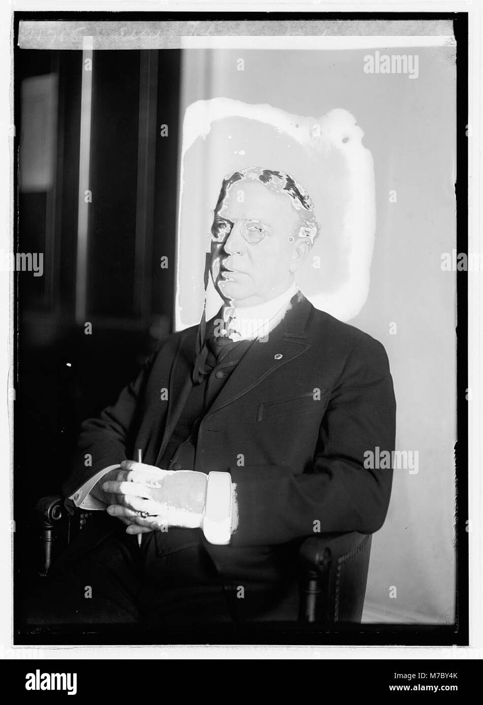 This image is a portrait of Albert Johnson, captured in a historical ...
