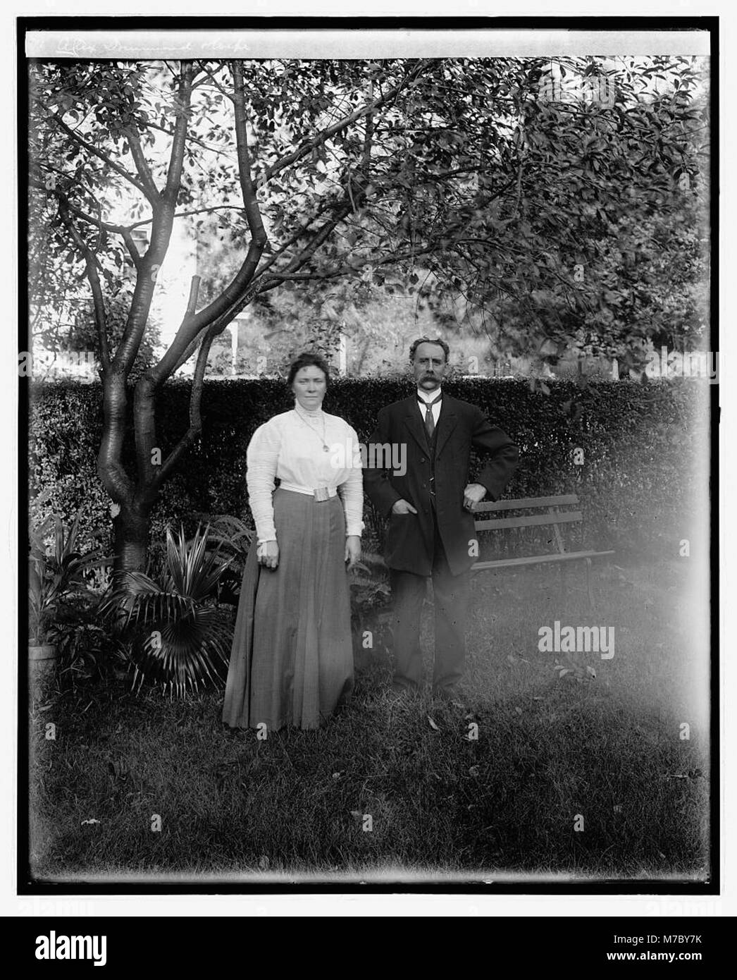 A photograph of Alex Drummond and his wife, capturing a personal moment or significant public ...