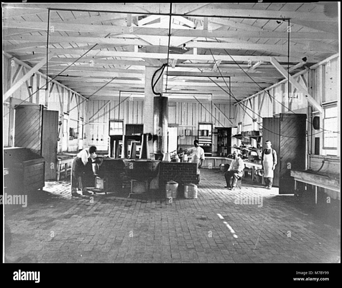 Cooks in the kitchen of Soldiers' Rest in Alexandria, Virginia ...
