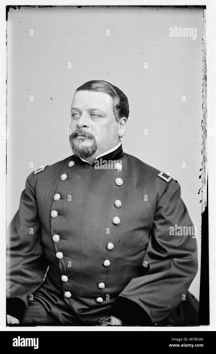 A portrait of Colonel Alfred Gibbs, a leader in the 130th New York ...