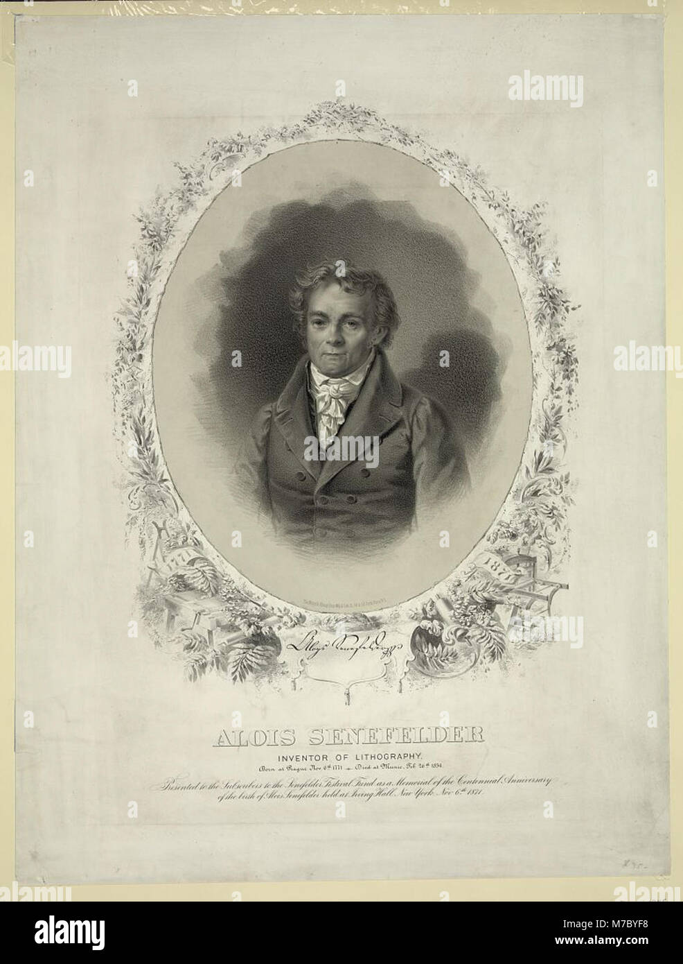 Alois senefelder lithography hi-res stock photography and images - Alamy