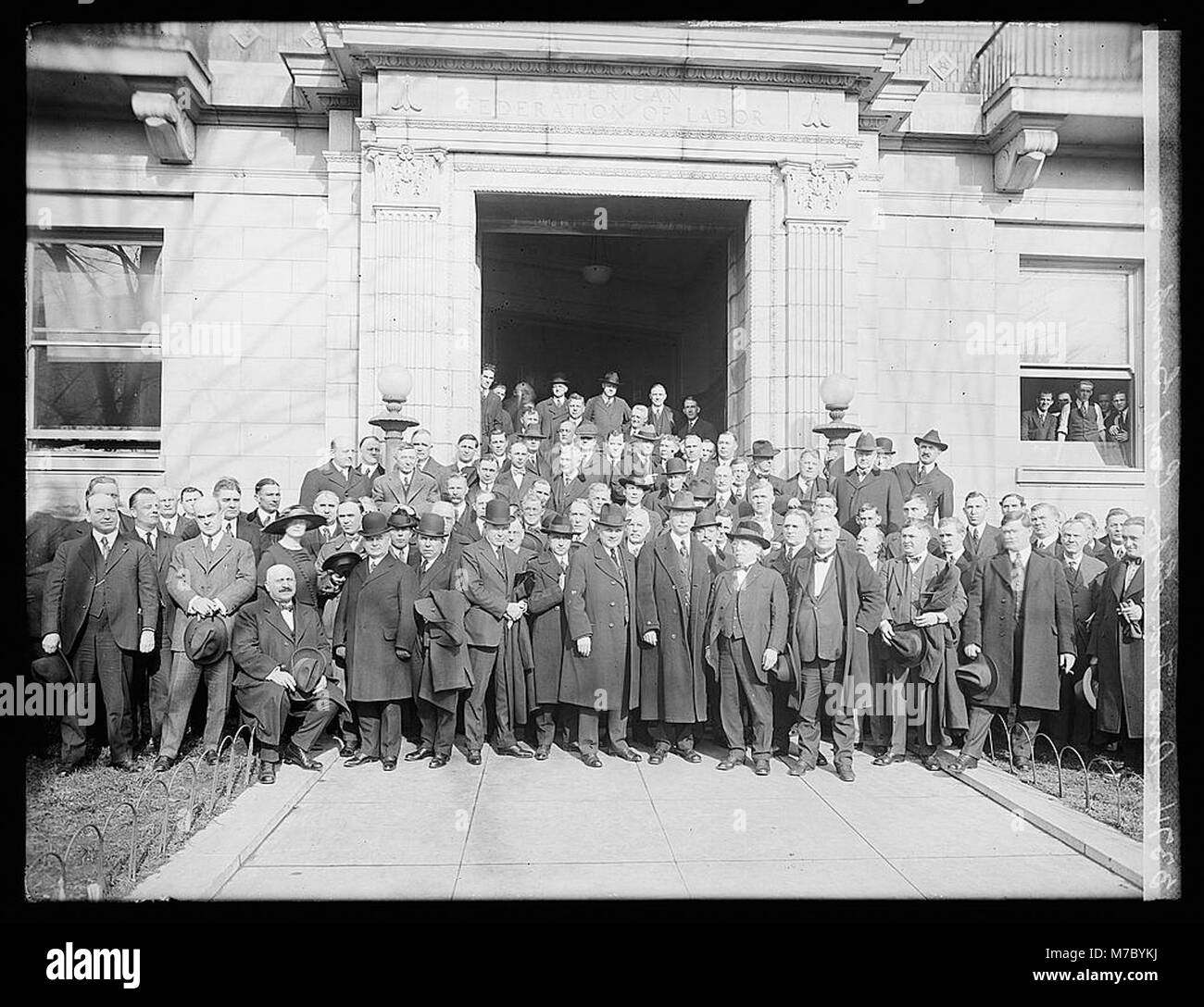 A group photograph of members from the American Federation of Labor ...