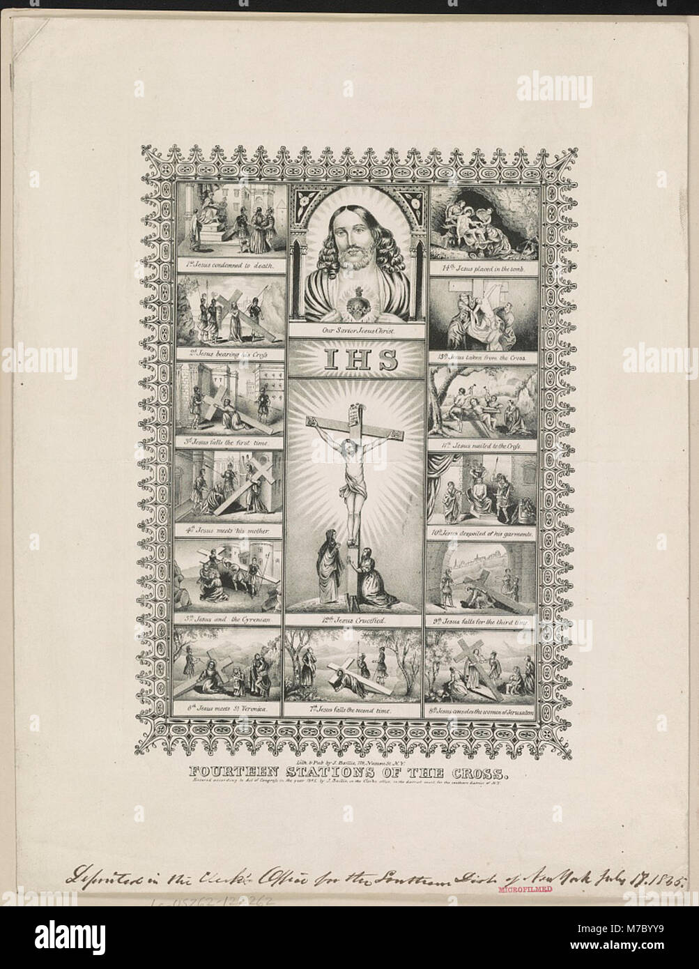 Jesus christ 14 stations of the cross hi-res stock photography and ...