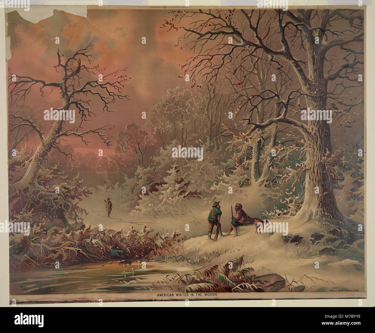 A photograph showcasing the stillness and beauty of an American winter ...