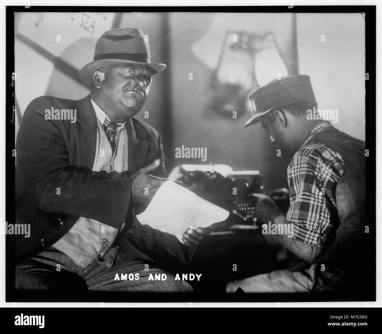 A photograph featuring characters from the famous radio show 'Amos n ...