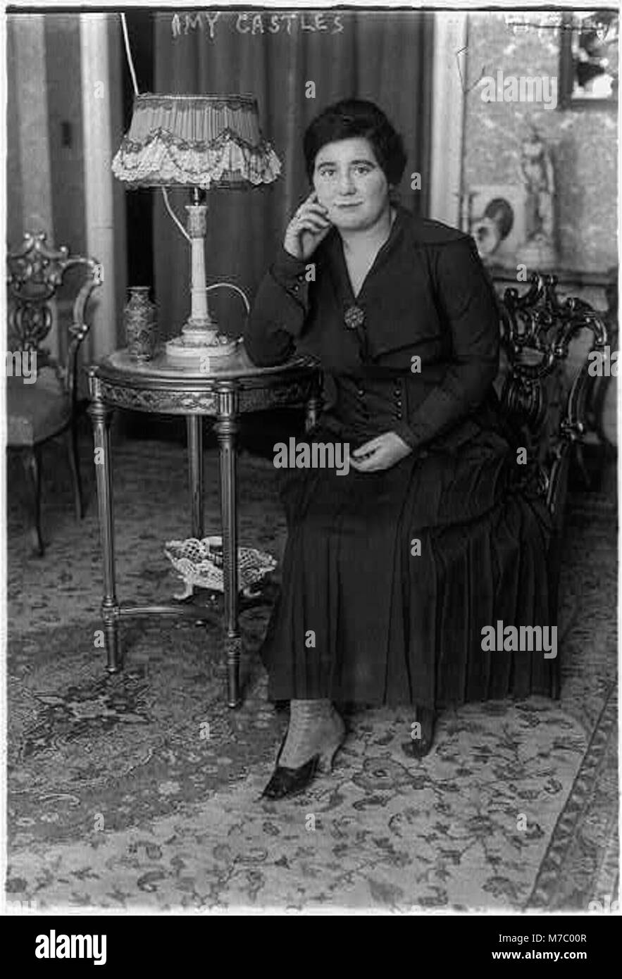 This portrait features Amy Castles, an Australian singer known for her ...