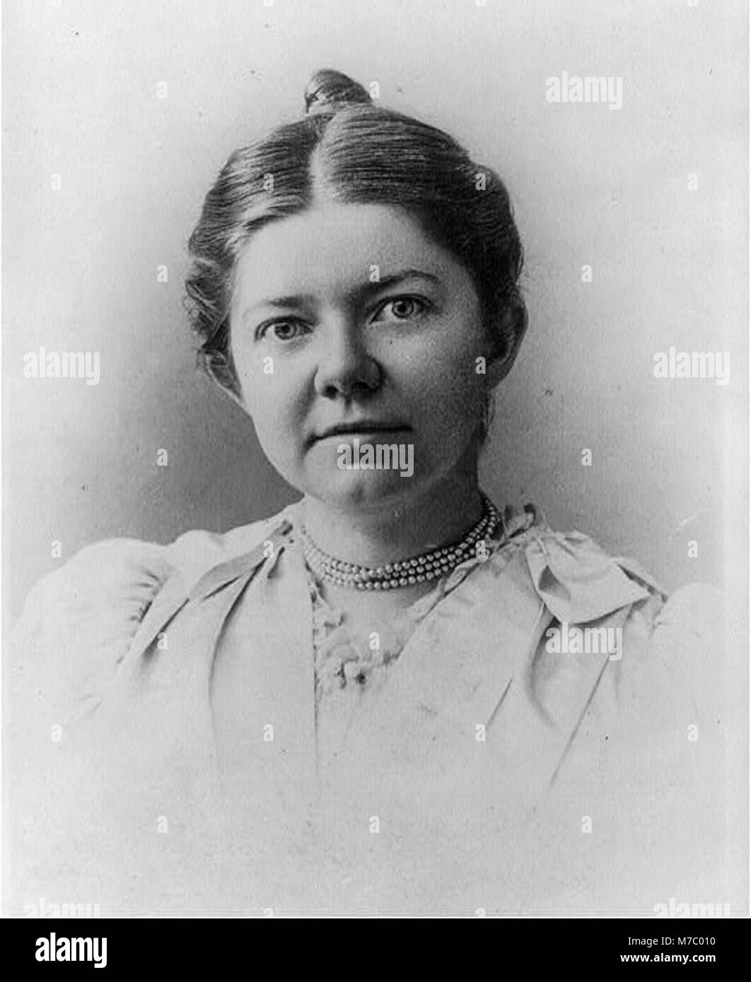 A portrait of Amy March (Cheney) Beach, a notable American composer ...