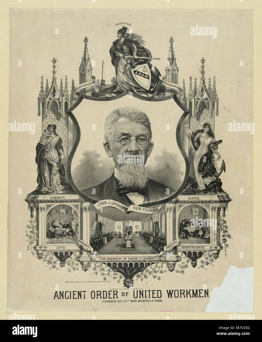 The Ancient Order of United Workmen (A.O.U.W.), a fraternal ...