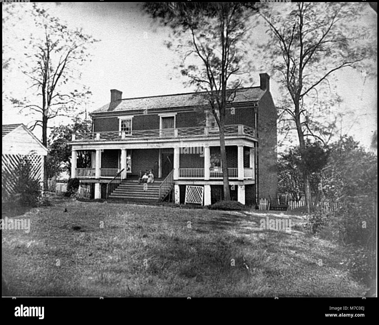 This photograph depicts the McLean House at Appomattox Court House ...