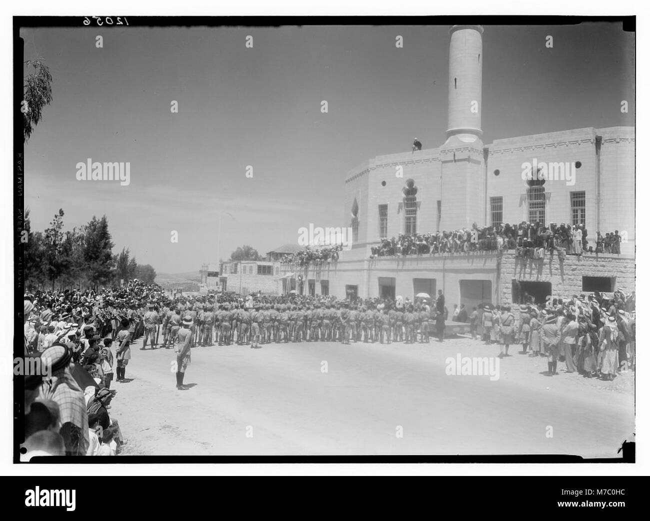 This image shows Arab recruits in Nablus on May 6, 1941, during World ...