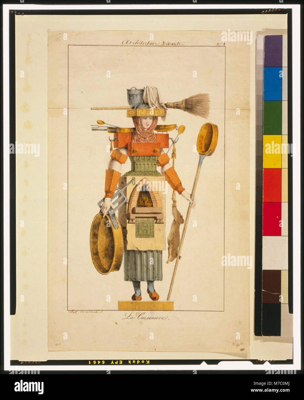 A depiction of a living kitchen in the series 'Architecture vivante ...