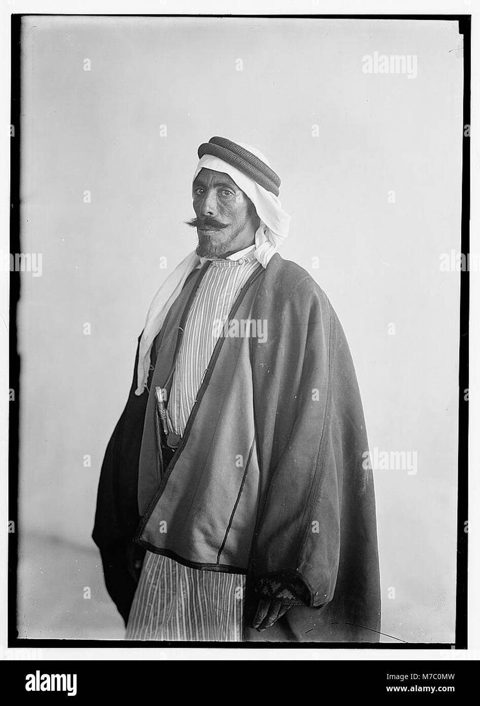 Aref el Aref, a notable historical figure, with a group of Bedouin ...