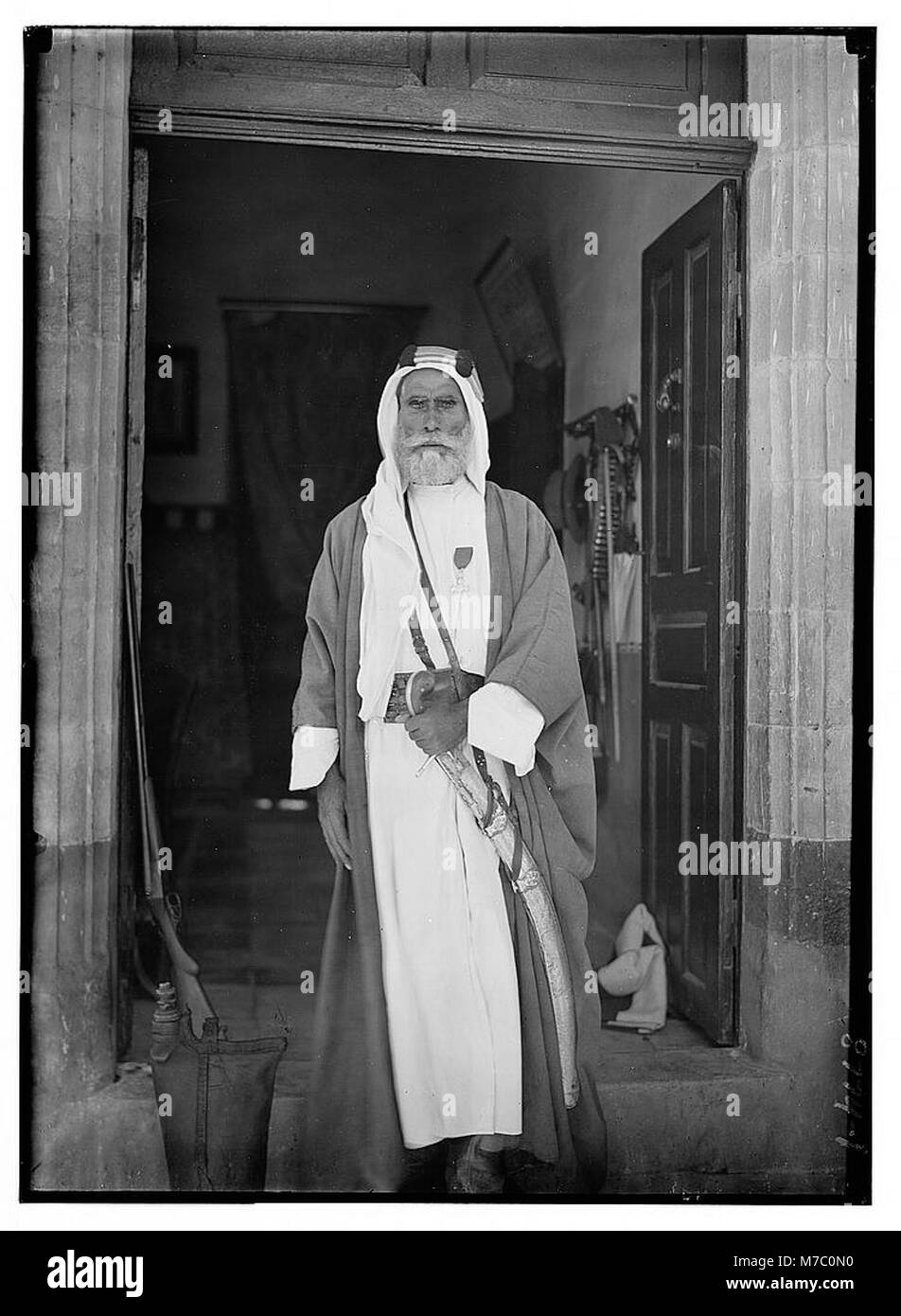Aref el Aref, a prominent figure in Middle Eastern history, is depicted ...