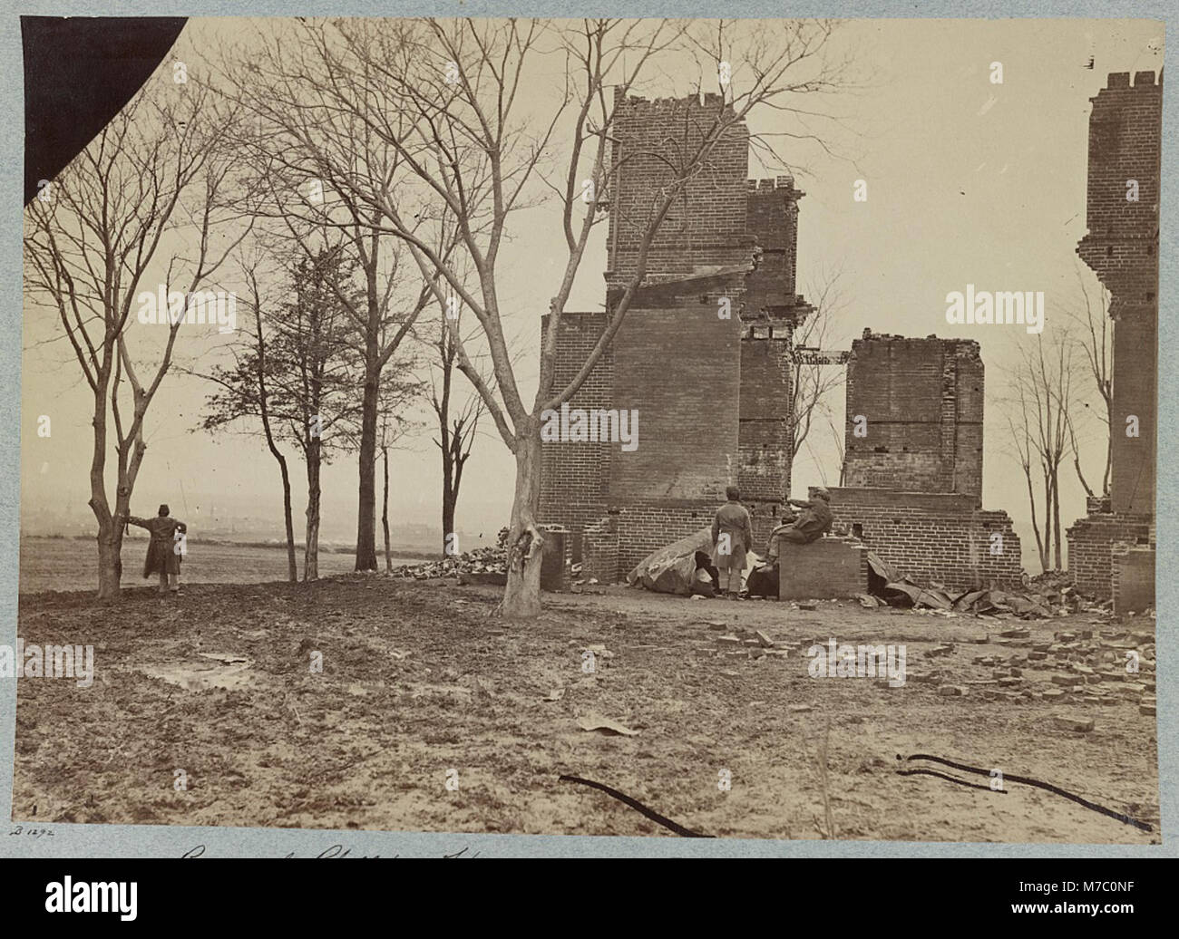 Photograph of the ruins of Phillips House near Falmouth, Virginia ...