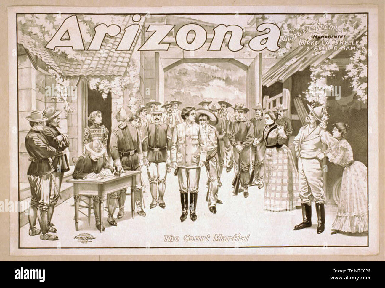 A scene from the play *Arizona*, written by Augustus Thomas. This work ...