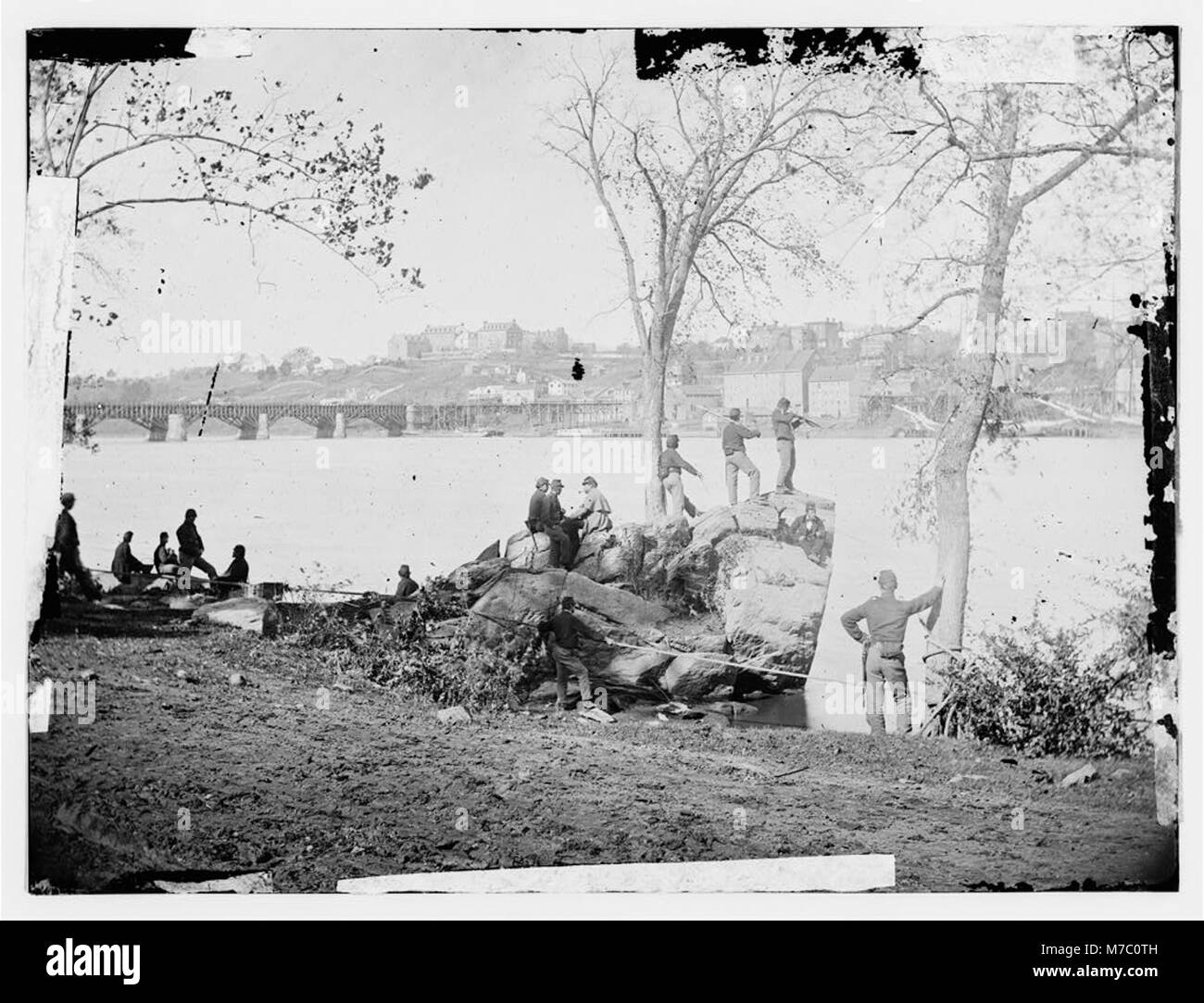 A historical photograph from Arlington, Virginia, showing the ...