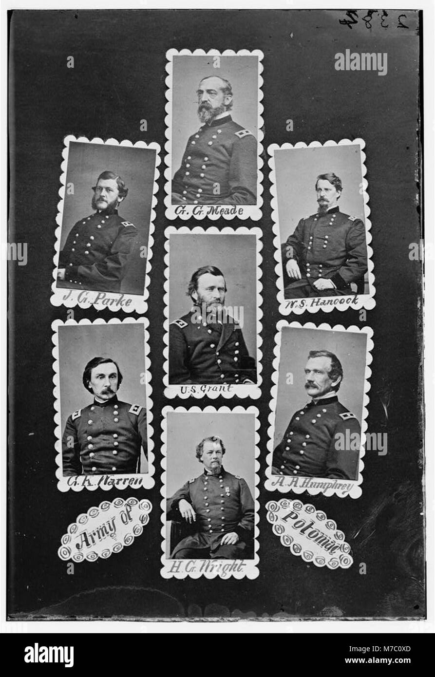 A photograph of prominent figures in the Army of the Potomac during the ...